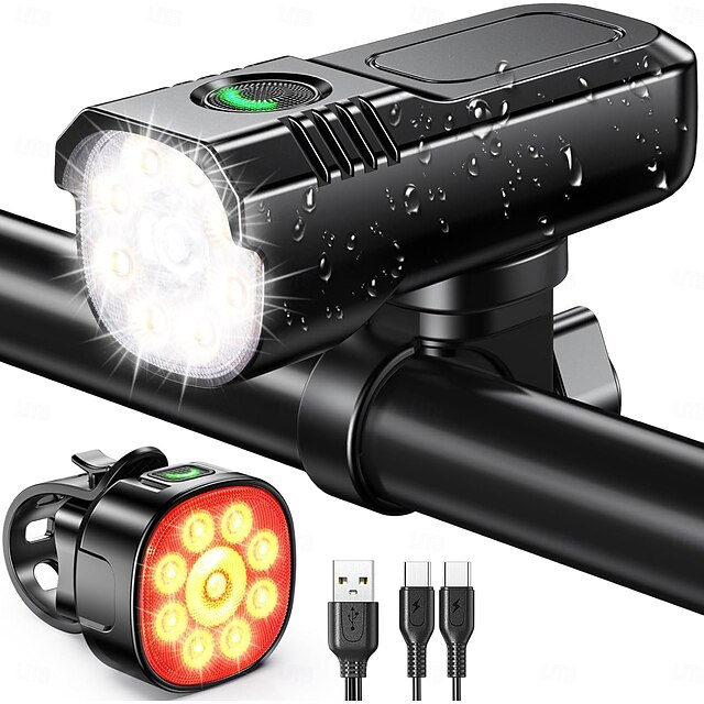 Aluminum Bike Lights Supper Bright, 1000 Lumens Bike Lights,Various ...