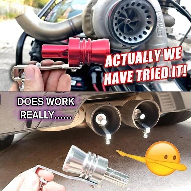Exhaust Pipe Oversized Roar Maker for Cars and Motorcycles Turbo Sound ...