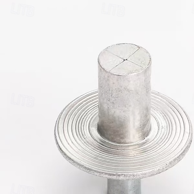 100pcs Drive Rivets, All-Aluminum Hammer-In Rivets Assortment, Flat ...