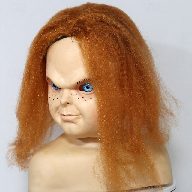 Chucky Scary Doll Halloween Mask Realistic Mask Chucky Horror Scary ...