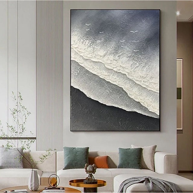 Handmade wave oil painting Hand Painted waves Oil Painting Wall Modern ...
