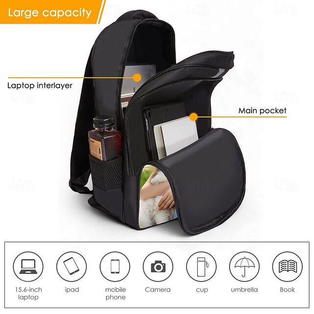 Kid's Custom Photo School Backpack with Reflective Safety Strips, Multi ...