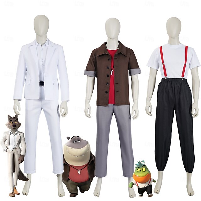 The Bad Guys Mr. Wolf Outfits Adventure Movie Cosplay Movie Cosplay for ...