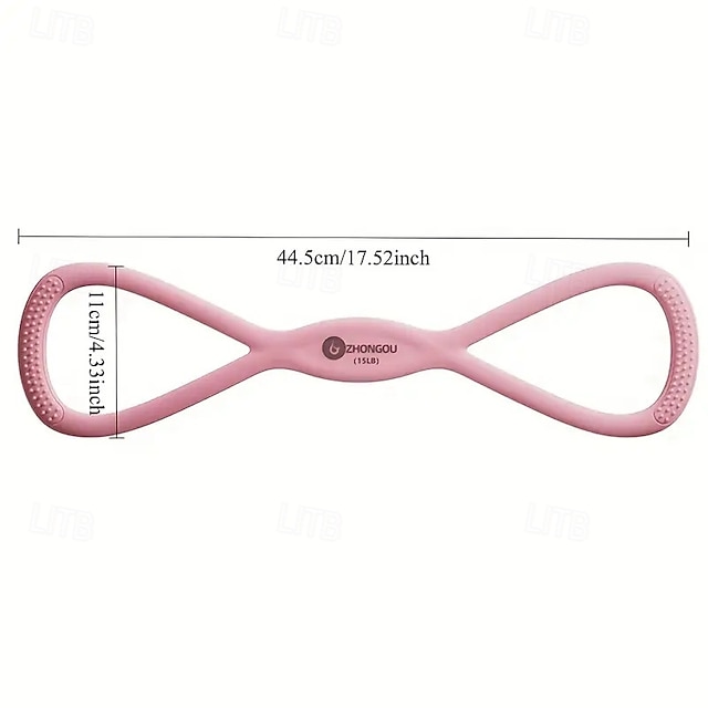 25LB/35LB Yoga Resistance Band Stretch Fitness Band Figure 8 Exercise ...