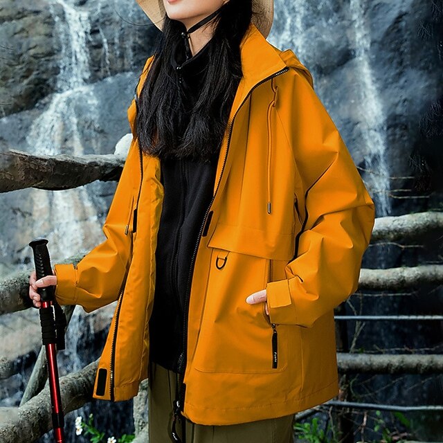 Women's Windbreaker Softshell Jacket Hiking Jacket Outdoor Waterproof ...