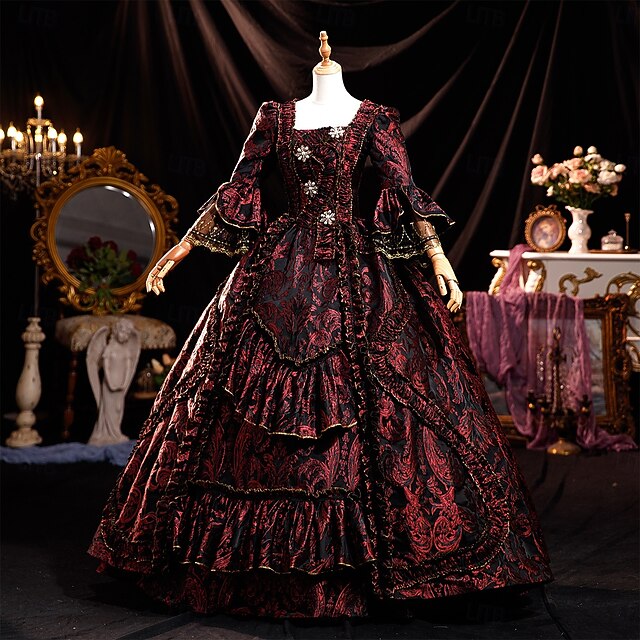 18th Century Women's Rococo Ball Gown Princess Maria Antonietta Rococo ...