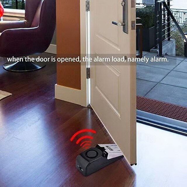 Door Stop Alarm Portable Security Door Wedge Intruder Alert Device ...