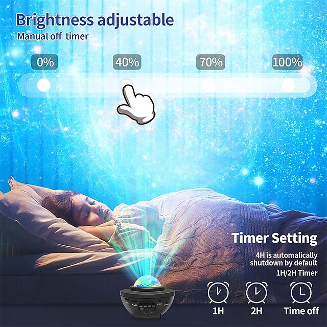 Star Galaxy Light Projector Gift with Bluetooth Speaker Multiple Colors ...