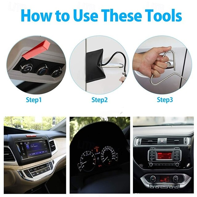 Terminatey Car Tool Kit Dent Repair Door Maintenance Tools Stainless ...