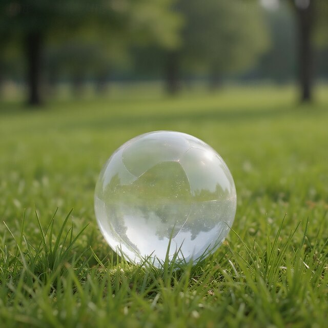 Round Artificial Crystal Ball – Home Decor Ornament, Decorative Craft ...