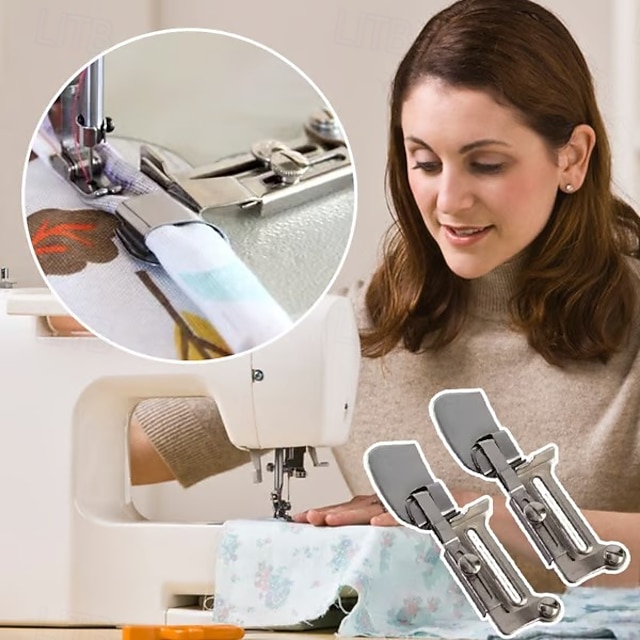 Adjustable Sewing Rolled Hemmer Foot 203, Shirt Hemmer Binder Presser ...