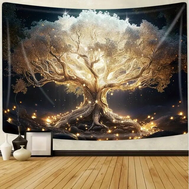 tapijtwerk Banieren Wandkleden Boom van leven 森林 Mysticus Slaapkamer ...