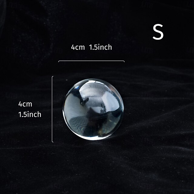 Round Artificial Crystal Ball – Home Decor Ornament, Decorative Craft ...