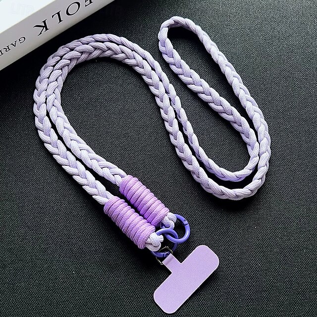 Fashion colored three strand braided rope for girls diagonal cross ...