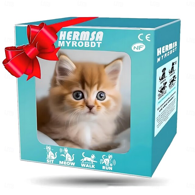 Robot Cat My Realistic Robot Kitten Interactive Kitty Toy That Walks ...