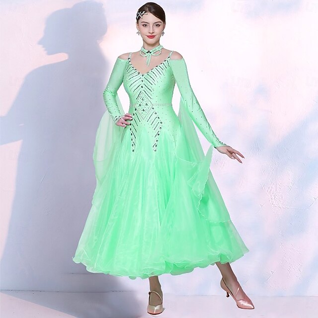 Ballroom Dance Dress Crystals / Rhinestones Women's Performance ...