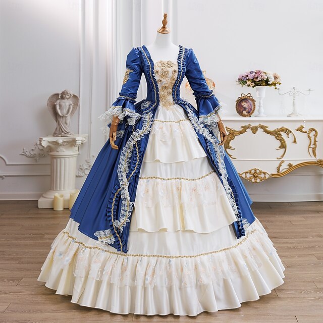 18th Century Women's Rococo Ball Gown Princess Maria Antonietta Rococo ...