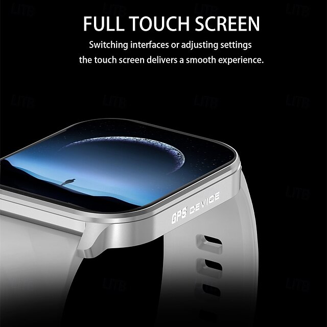 Smart Watch 2.01 inch Smartwatch Fitness Running Watch Bluetooth ...