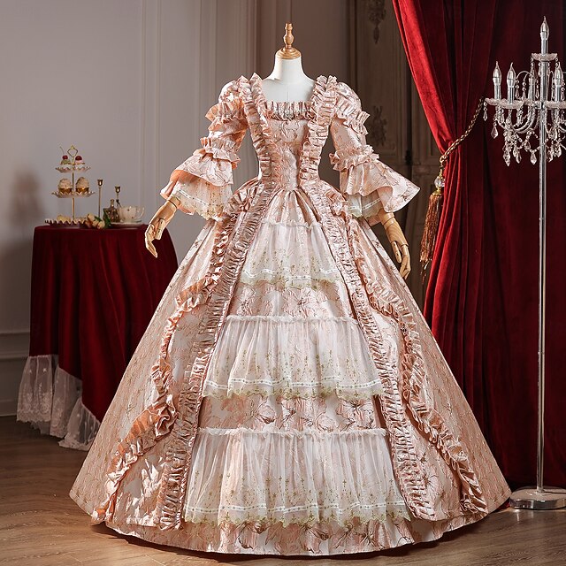 18th Century Women's Rococo Ball Gown Princess Maria Antonietta Rococo ...