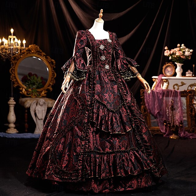 18th Century Women's Rococo Ball Gown Princess Maria Antonietta Rococo ...