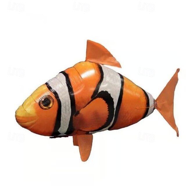 Remote Control Flying Shark Inflatable Air Balloon Fish Toy Electric ...