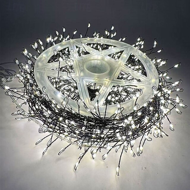 Cluster Twinkle Lights for Christmas Tree, Copper Wire Firecracker ...