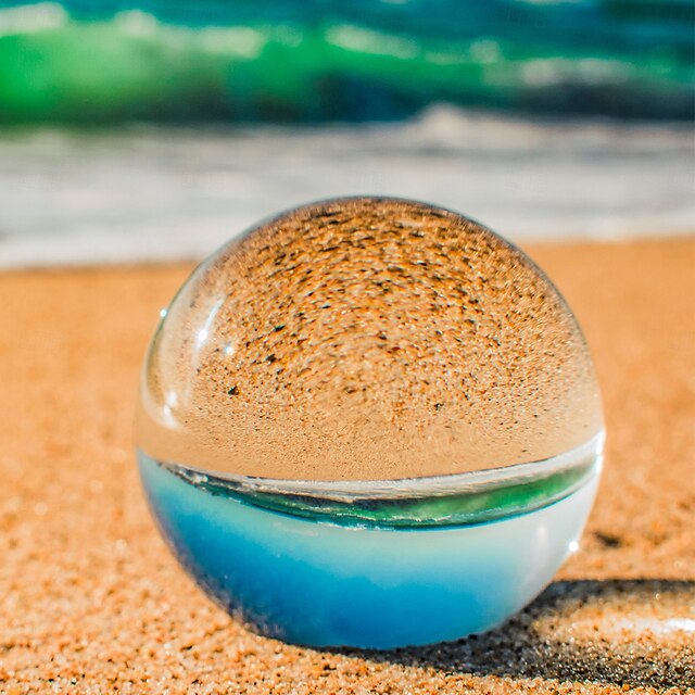 Round Artificial Crystal Ball – Home Decor Ornament, Decorative Craft ...