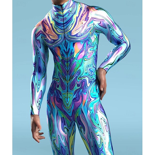 Patterned Zentai Suits Cosplay Costume Bodysuit Printing Carnival ...