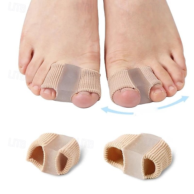 8pcs Toe Separators, Gel Correct Toes Toe Spacers with 2 Loops ...