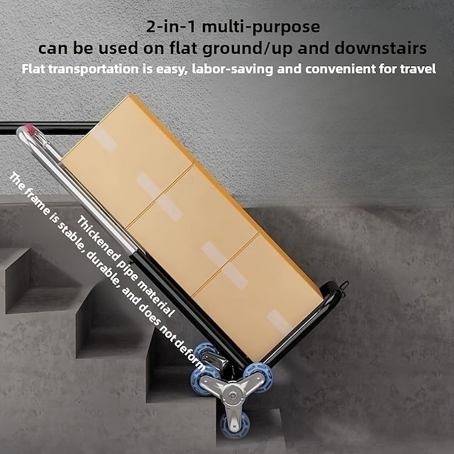 Heavy-Duty Folding Handcart - Portable Stair Climbing Design with ...