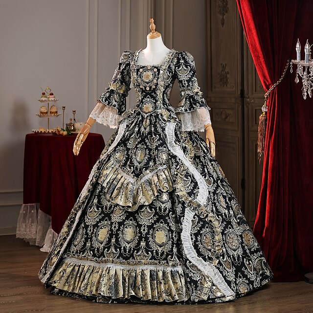 18th Century Women's Rococo Ball Gown Princess Maria Antonietta Rococo ...