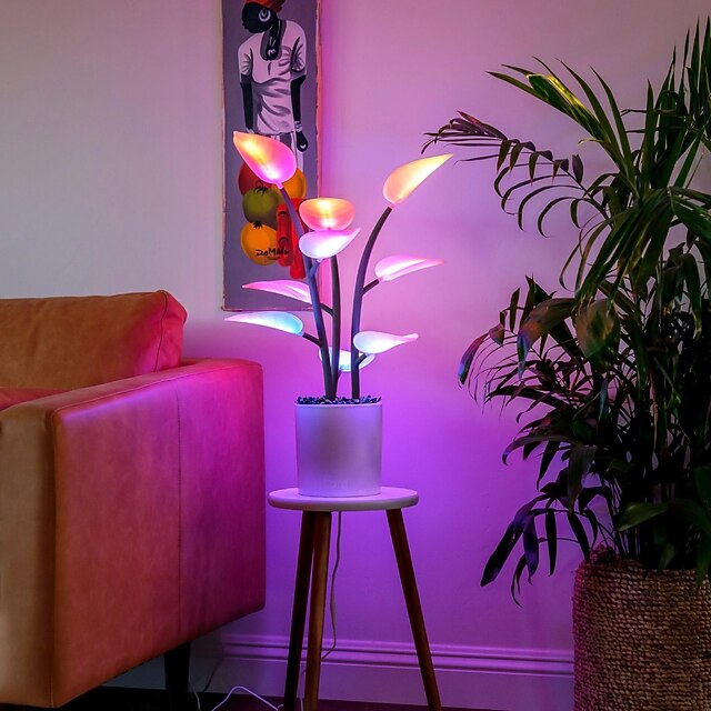 Magical LED House Plant - Light up Artificial Plants Bonsai Houseplant ...