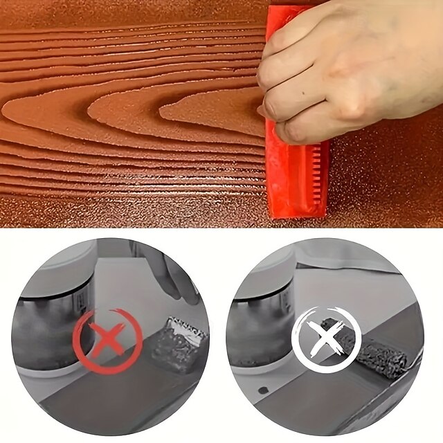 Wood Grain Effect Rubber Texture Paint Roller Brush - 1pc Artistic ...
