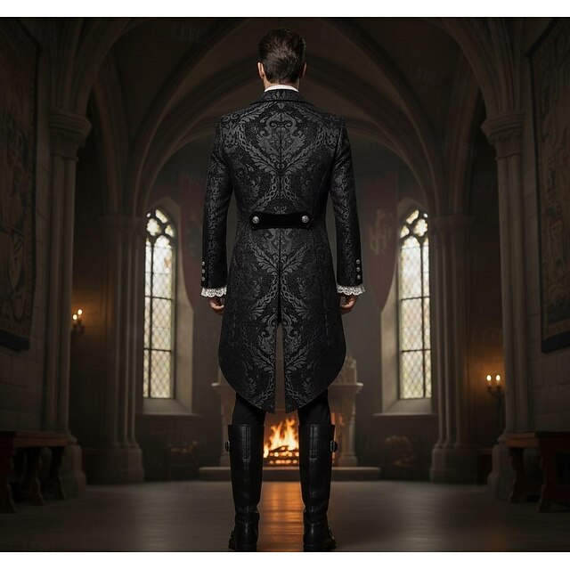 Medieval Renaissance Steampunk Coat Tuxedo Tailcoat Vampire Nobleman ...