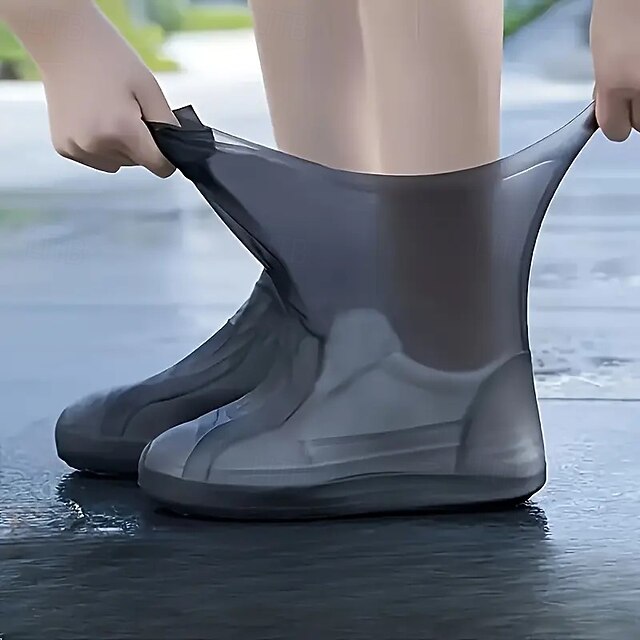 3 Pairs Reusable Waterproof Shoe Covers – Non-Slip Silicone Overshoes ...