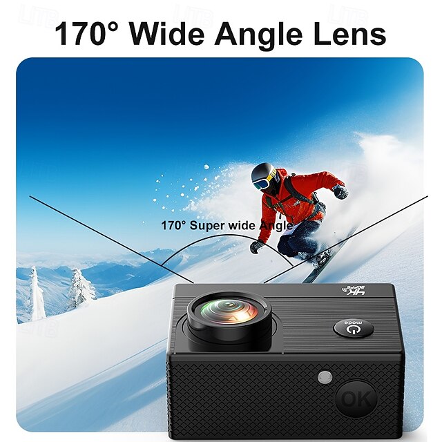 V3 4K Action Camera Portable Rechargeable Recording Image and Video ...