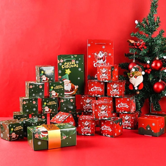 10/12/16/20pcs Christmas Pop-Up Box Foldable Christmas Money Bounce Box ...
