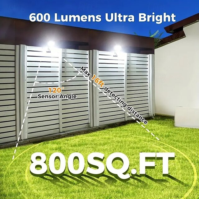 1/2pcs Solar Camping Lantern Motion Sensor Solar Night Light 92LED with ...