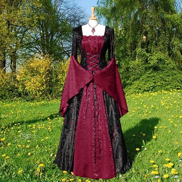 Retro Vintage Medieval Renaissance Dress Fancy Costume Viking Celtic ...