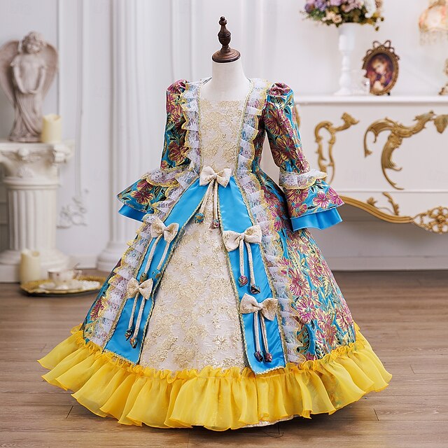 Rokoko Steampunk schick Maxi Partykostüm Zubehör Glockenärmel ...