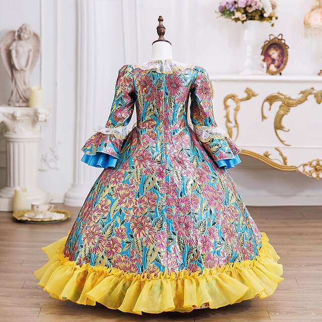 Rokoko Steampunk schick Maxi Partykostüm Zubehör Glockenärmel ...