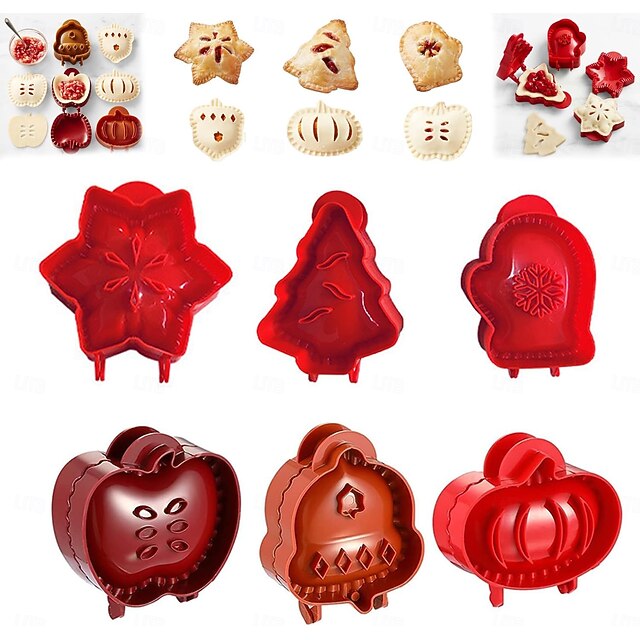 3 Pieces Dough Presser Pie Molds,Holiday Party Potluck Hand Pie Molds ...