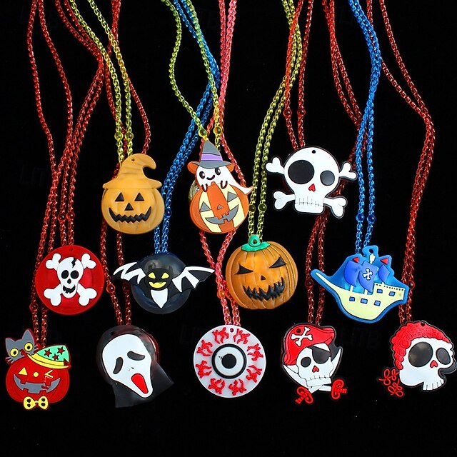 12 Pcs Halloween Party Favors for Kids Random Styles LED Light Up ...