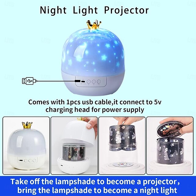 15/21 Sets of Films Ocean Night Light Projector, Gift Kids Projector ...