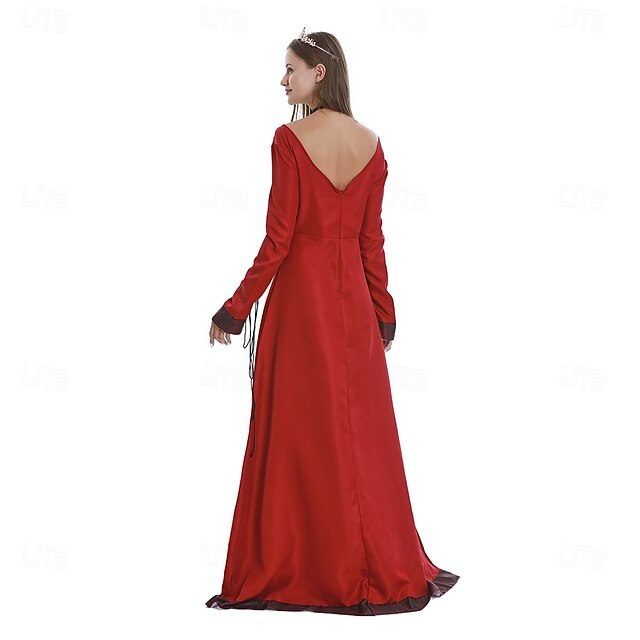 Retro Vintage Medieval Renaissance Floor Length Tunic Dress Viking ...