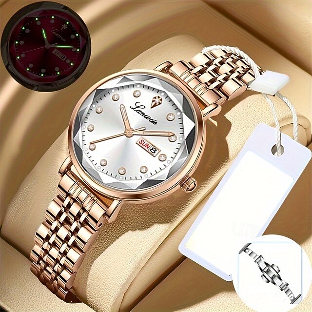 New Fashionable And Trendy Steel Band Butterfly Clasp Women'S Watch ...