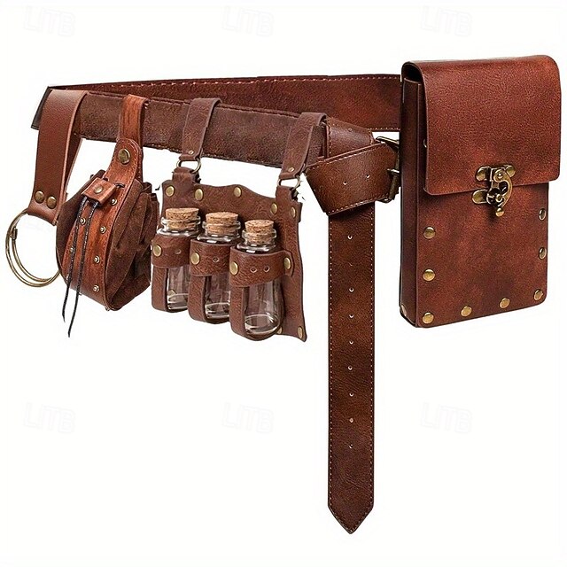 Medieval Renaissance Waist Belt Warrior Viking Fancy Dress Unisex ...