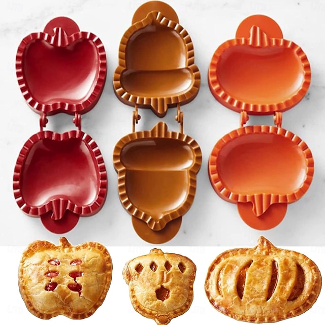 3 Pieces Dough Presser Pie Molds,Holiday Party Potluck Hand Pie Molds ...