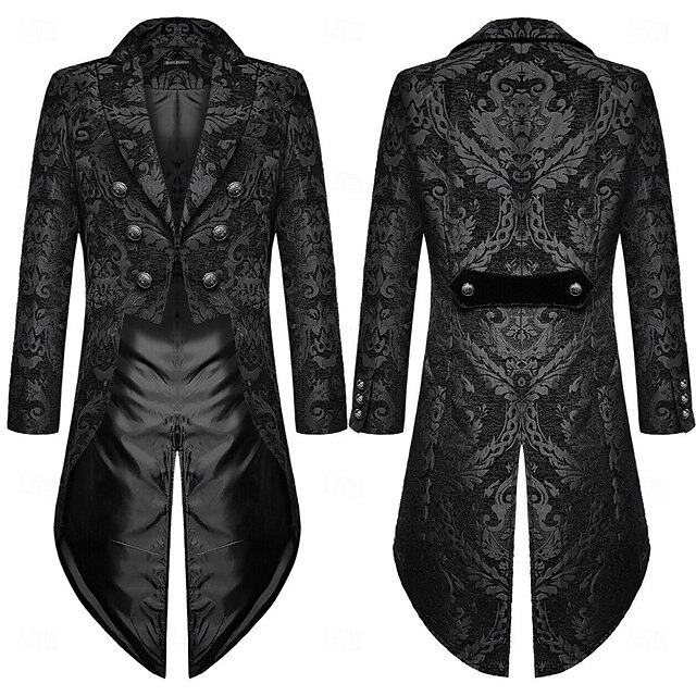 Medieval Renaissance Steampunk Coat Tuxedo Tailcoat Vampire Nobleman ...
