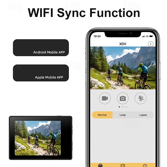 V3 4K Action Camera Portable Rechargeable Recording Image and Video ...